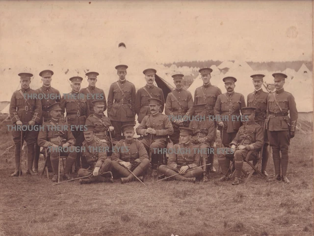 ORIGINAL LARGE PHOTOGRAPH British Army officers WW1 ? Elliot & Fry ...