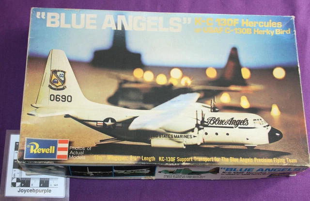 REVELL BLUE ANGELS C-130 Hercules 1:144 scale model plane kit H-148 380 ...