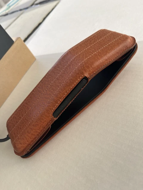 VINTAGE TAN LEATHER Effect Hulger Pip Handset and base - Rare New In ...