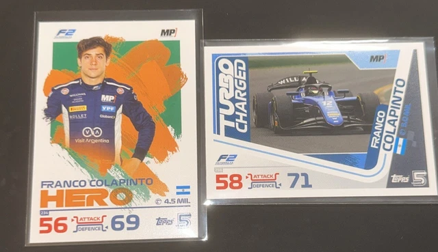 TOPPS TURBO ATTAX 2024 F1 Franco Colapinto Cards #234 & #256 £20.00 ...