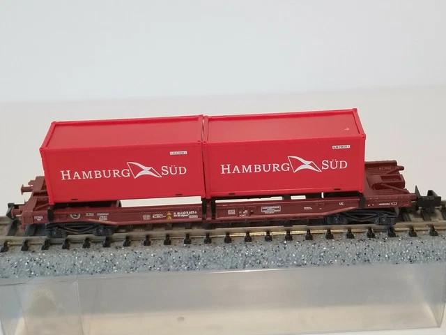 PLATAFORMA PORTACONTENEDORES DB Época V Del Set Minitrix 15265 (F189 ...