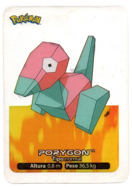 PORYGON #137 LAMINCARD Coleccion Pokemon Lamincards 2005 Edibas (Usada ...