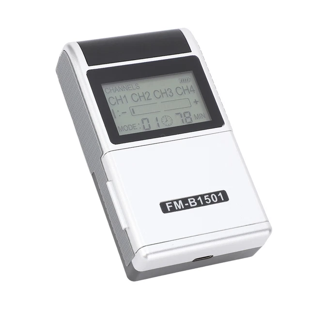 WHITE TENS ELECTRONIC Stimulator 15 Modes 20 Gears Low Frequency Pulse ...