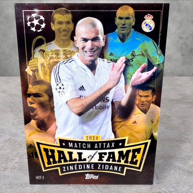 TOPPS MATCH ATTAX 2024/25 Zinedine Zidane (Real Madrid) Hall Of Fame ...