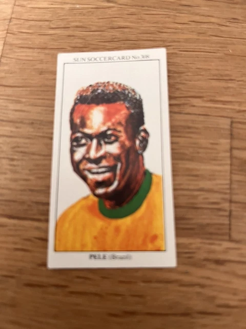 FOOTBALL 1979 THE Sun Soccer Cards trade card PELE Brazil Brasil Santos ...