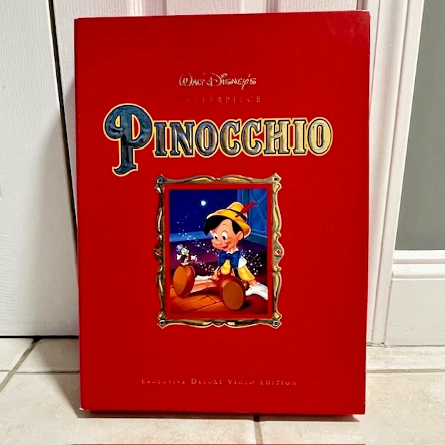 WALT DISNEY'S MASTERPIECE Pinocchio Exclusive Deluxe VHS Box Set with ...