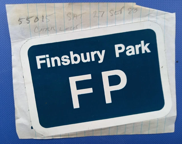 BRITISH RAILWAYS LOCOMOTIVE Depot Code Sticker. Dated 27th Sept 1980 ...