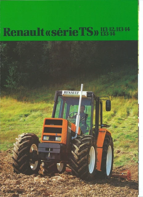 BROCHURE PROSPEKT prospectus Tracteurs RENAULT série TS 113-12.113-14.133-14 EUR 6,50 - PicClick FR