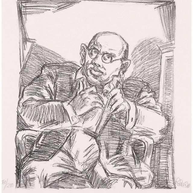 RONALD PARIS LITHOGRAFIE Porträt Hans Eisler Komponist Signiert Ddr Vp ...