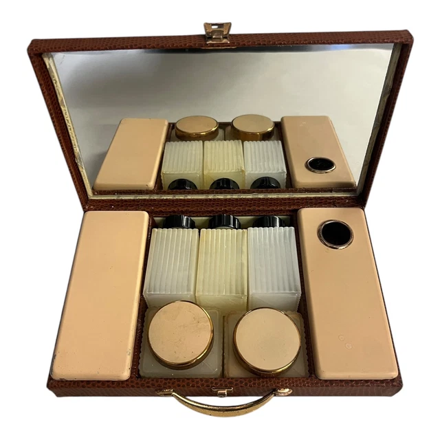 VINTAGE 1950S METAL Sirram Beauty Box With Original Sirram Containers £ ...