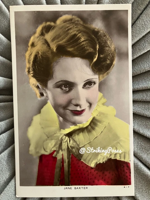 RARE VINTAGE JANE BAXTER POSTCARD 1930s film star actress colour 1222 £2.99 - PicClick UK