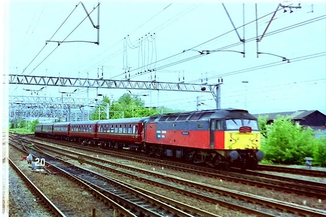 35MM RAILWAY COLOUR Negative Class 47 732 at Crewe £1.75 - PicClick UK