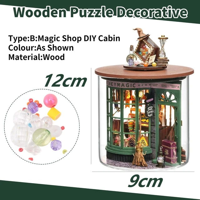 DIY BOOK NOOK Kits for Adults - Wooden - 3D Puzzle Miniature House Kit ...