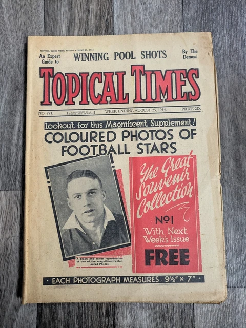 TOPICAL TIMES MAGAZINE No.771 - 25th Aug 1934 £8.00 - PicClick UK