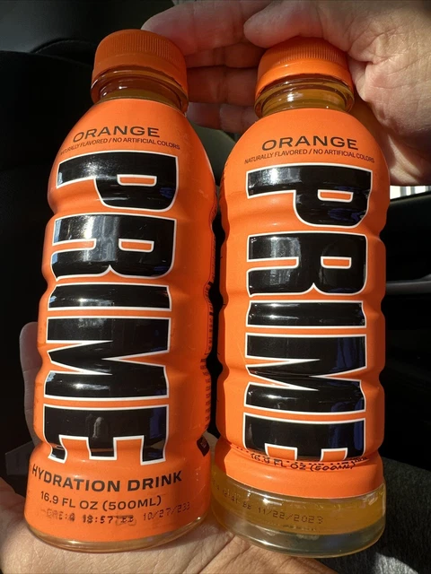 ORIGINAL PRIME HYDRATION ORANGE PACKAGE ERROR,Full Drink Never Opened ...