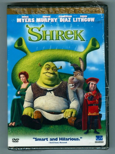 SHREK SPECIAL EDITION 2 Disc DVD 2001 DreamWorks Animation Family ...