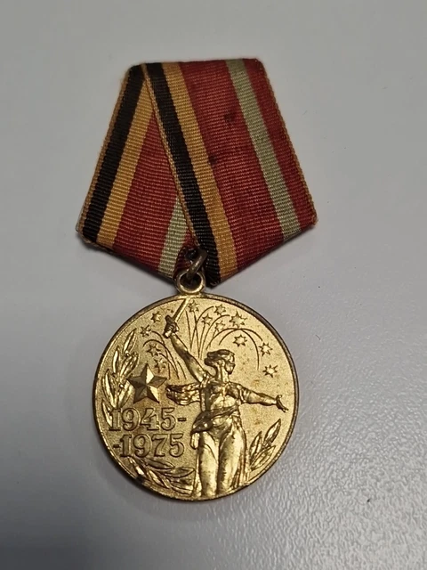 USSR SOVIET VINTAGE Medal 30 Years Of Victory In Ww2 £12.95 - PicClick UK