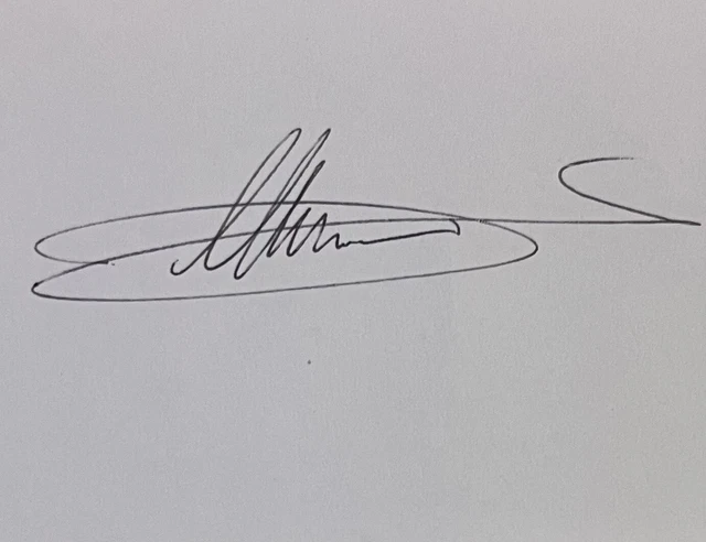 HAND SIGNED WHITE card of DIDIER DROGBA, CHELSEA FC, FOOTBALL autograph ...