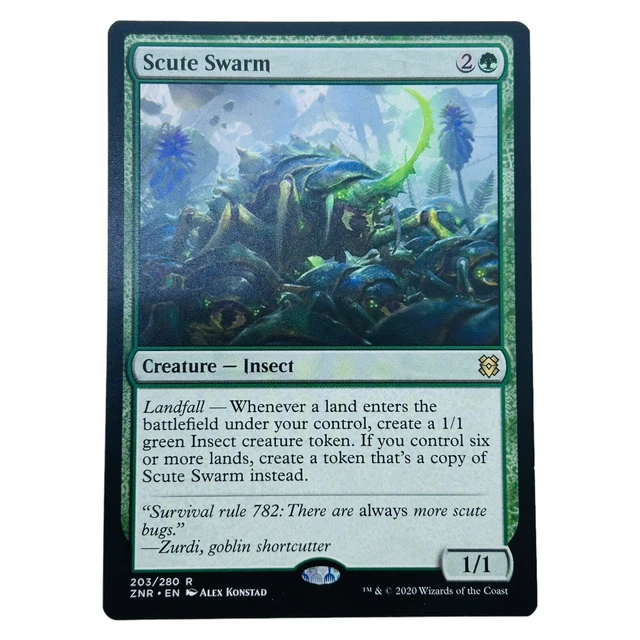 CARTE TCG MTG Scute Swarm NM Zendikar Rising rare Magic the Gathering ...