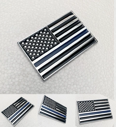 BEAUTIFUL THIN BLUE Stripe Line American Flag Decal Emblem Police USA ...