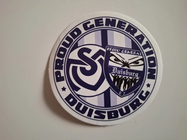 ULTRAS AUFKLEBER DUISBURG Sammlungsauflösung Fußball Sticker MSV 1902 ...