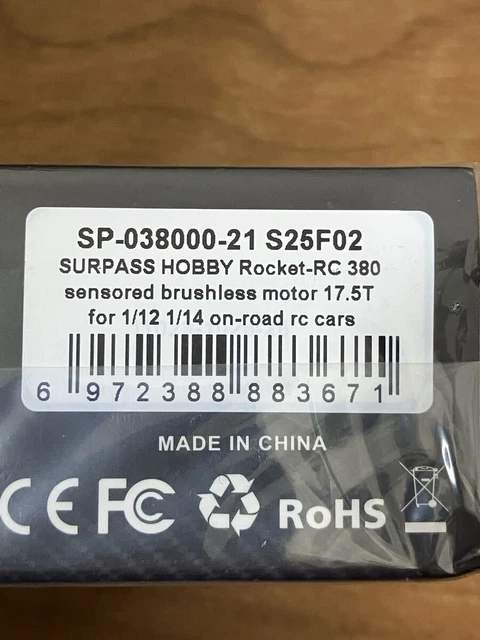 ROCKET-RC SUPERSONIC 380 17.5T Sensored Brushless Motor £145.43 ...