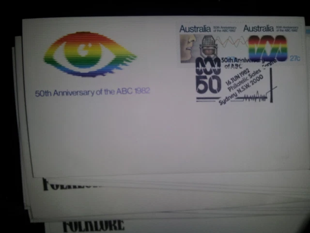 1982 50TH ANNIVERSARY of the ABC Pictorial Post Mark FDC EUR 1,21 ...