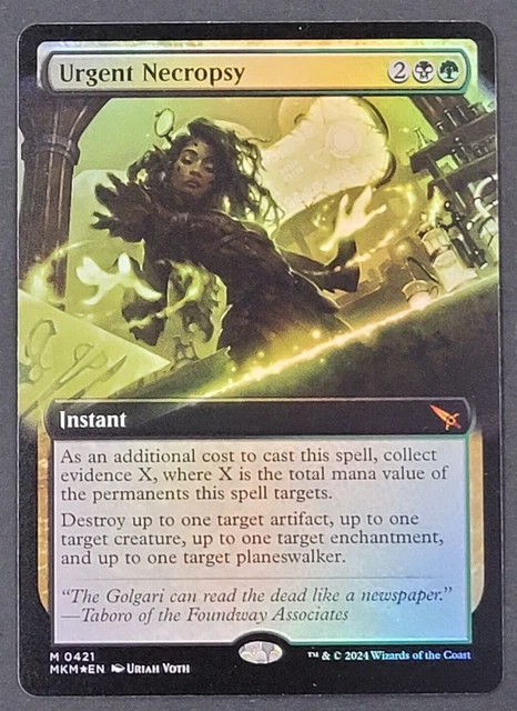 MTG CARD - Urgent Necropsy - Murders at Karlov Manor - Extended Art ...