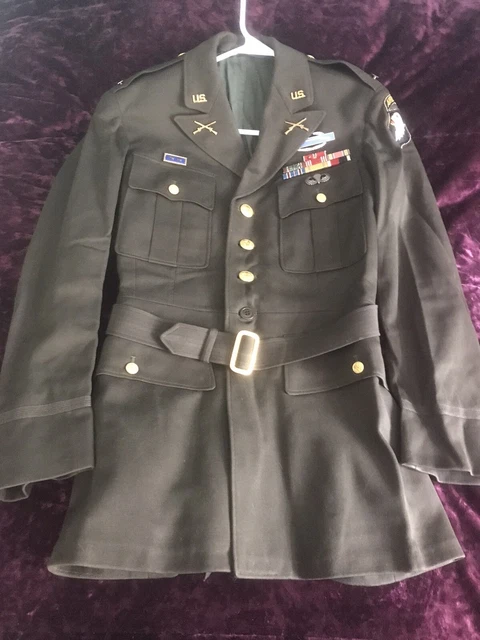 VERY RARE WW2 US 101st Airborne Paratrooper First Lieutenant Uniform ...