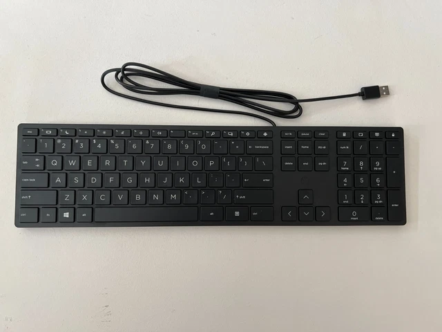 TASTATUR HP HALLEY USB Keyboard DIB US QWERTY Layout schwarz L96909-001 ...