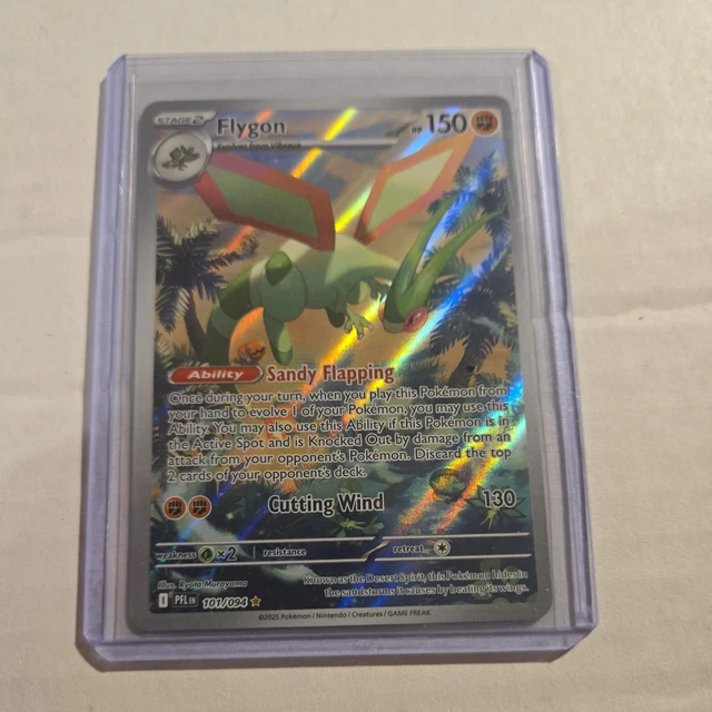 FLYGON 101/94 PHANTASMAL Flames English Pokémon TCG Card Illustration ...