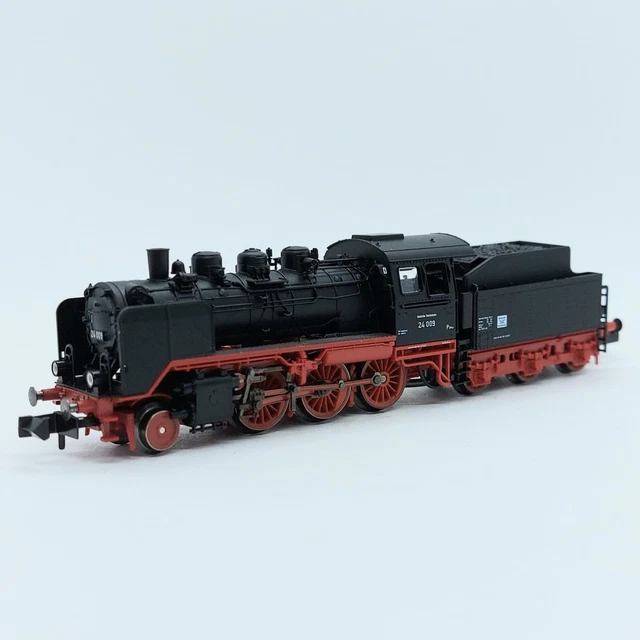 SPUR N FLEISCHMANN 7143 DR Reichsbahn DDR Dampflok BR 24 009 Epoche 3 neuwertig EUR 177,77 ...