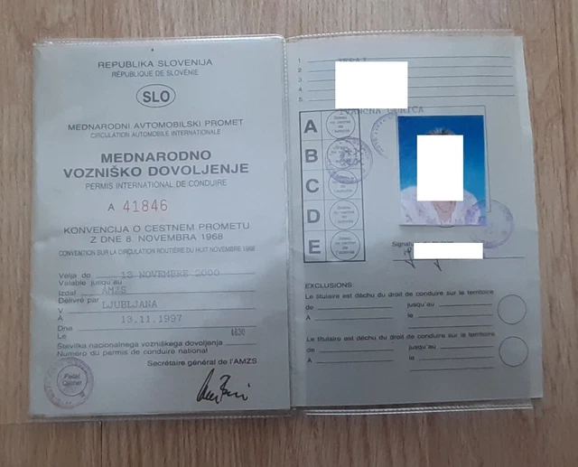 WOMAN INTERNATIONAL DRIVING Licence Slovenia 1997/2000 £14.90 - PicClick UK
