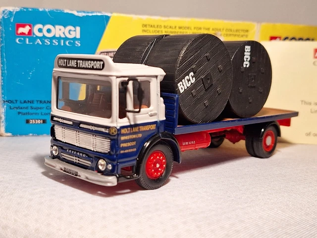 CORGI CLASSICS 1:50 Leyland Super Comet Platform Lorry Holt Lane ...