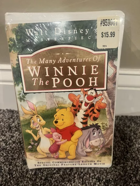 The Many Adventures Of Winnie The Pooh Vhs 1996 New Sealed £13 10