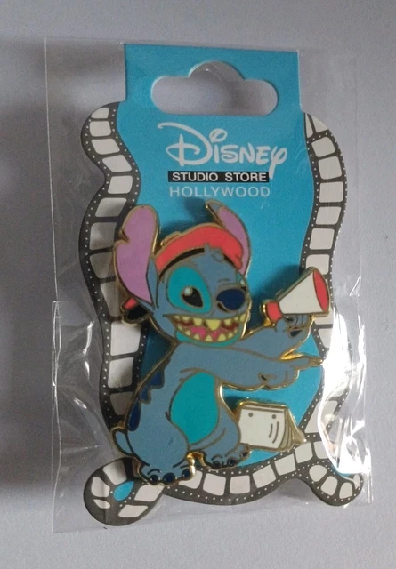 DISNEY STUDIO STORE Hollywood - Stitch as Director Pin Badge New And ...