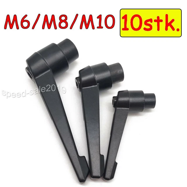 10X KLEMMHEBEL SPANNMUTTER Griff Verschlusshebel Schnellspanner M6 M8 ...