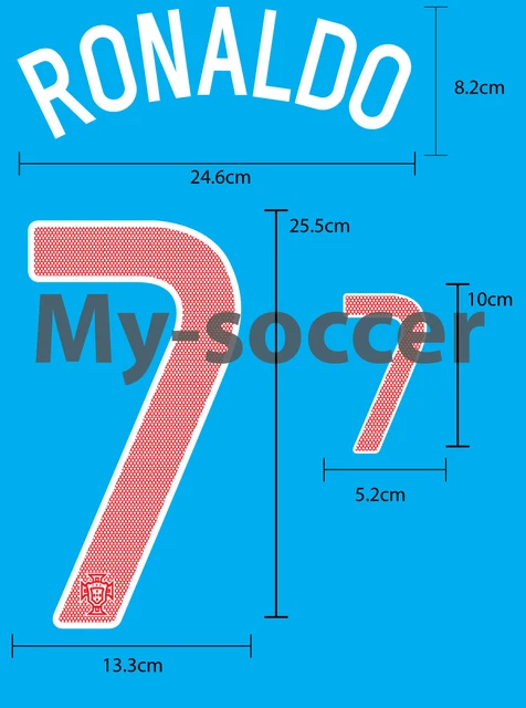 RONALDO #7 PORTUGAL Home EURO 2012 NAME NUMBER PU PRINT £9.88 - PicClick UK