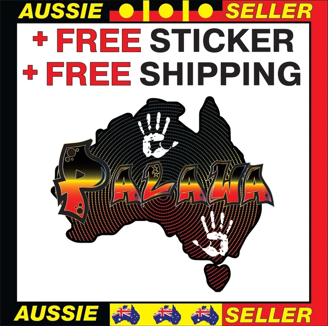 ABORIGINAL AUSTRALIAN MAP Palawa NAIDOC Week Australia BONUS STICKER ...
