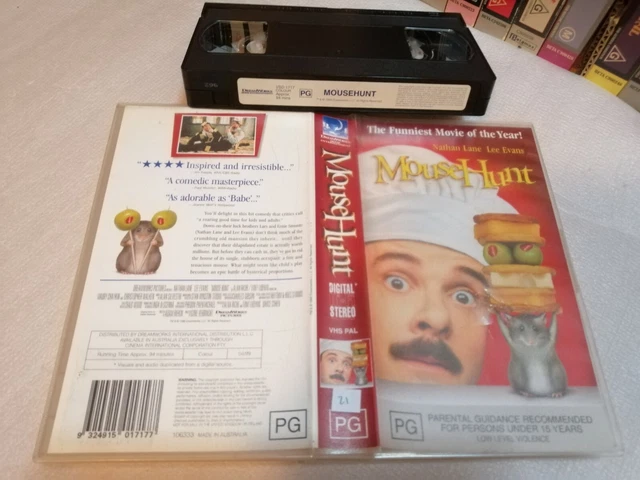 MOUSEHUNT - RARE Australian Dreamworks Release Vhs Issue - COMEDY DRAMA ...