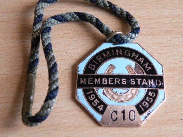 RARE 1954 BIRMINGHAM Members Stand Badge (See Pics) £45.00 - PicClick UK