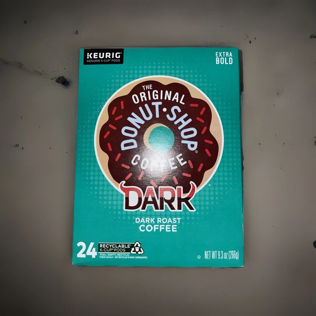 266G 24 ORIGINAL Donut Shop Keurig Coffee K-Cup Pods Dark Roast Extra ...