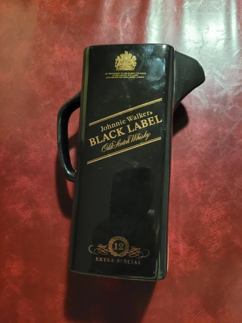 VINTAGE JOHNNIE WALKER Black Label Whisky Water Jug by Wade PDM (2035 ...