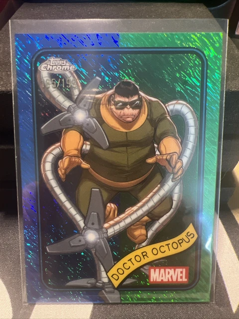 2025 TOPPS CHROME Marvel Comics Doctor Octopus #160 Blue & Green ...