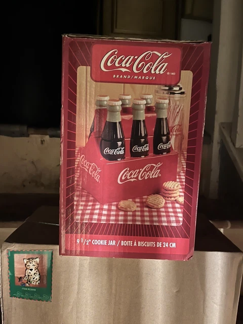 COLLECTIBLE COCA COLA Cookie Jar (six pack design) £10.00 - PicClick UK