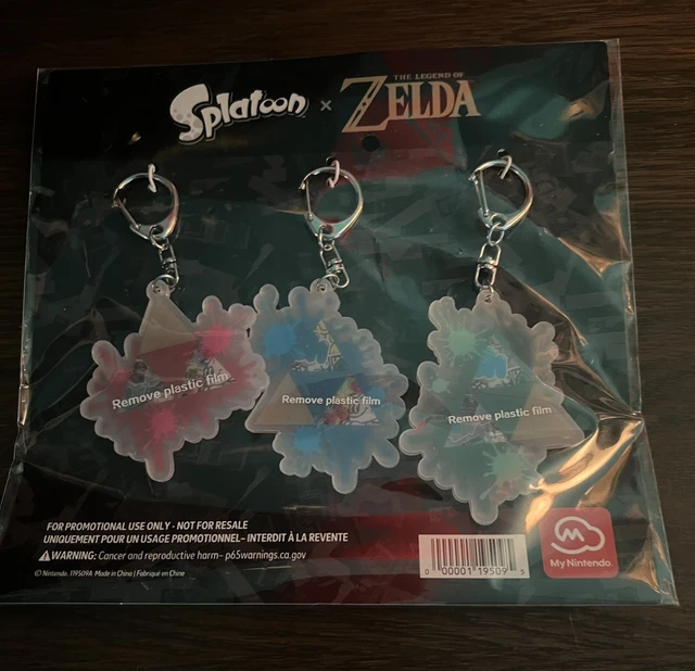 MY NINTENDO REWARDS Splatoon x The Legend of Zelda Splatfest Keychain ...