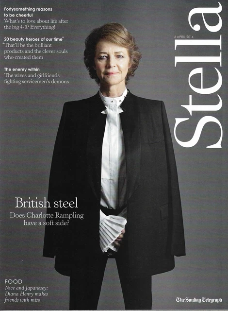 STELLA MAGAZINE - CHARLOTTE RAMPLING Cover & Interview (6 April 2014) £ ...