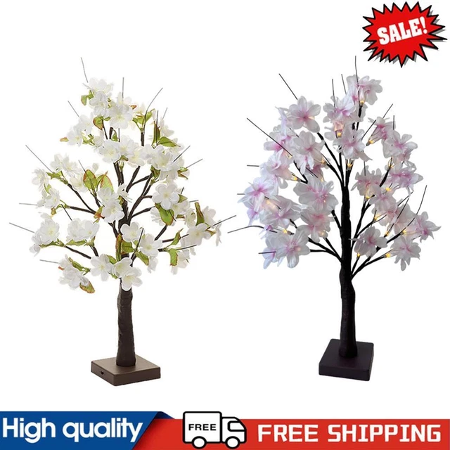 CHERRY BLOSSOM TREE Light Mini Lighted Tree Tabletop Night Light for ...
