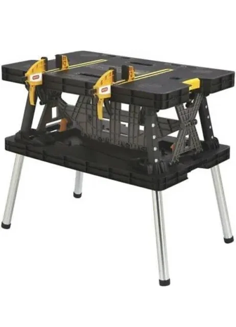KETER PRO SERIES Portable Folding Work Table Bench With Clamps..’, £84. ...