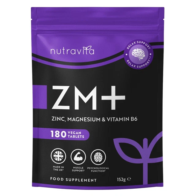 NUTRAVITA ZM+ SUPPLEMENTS for Men & Women - 180 High 180 count (Pack of ...